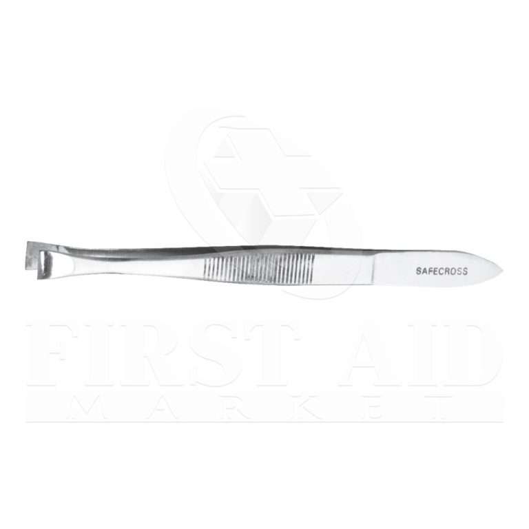 Splinter Forceps, Blunt End, 8.9 cm - First Aid Market