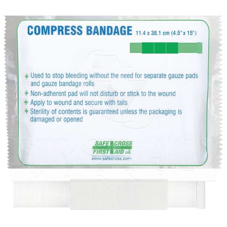 Compress Bandage Large - 11.4 x 12.7 cm - First Aid Market