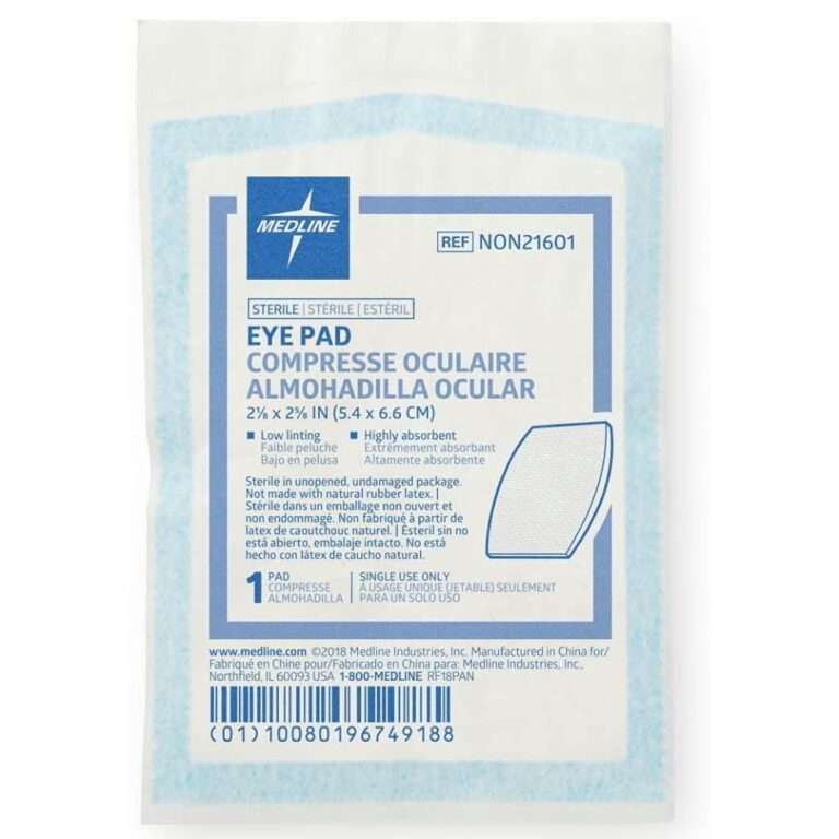 Medline Eye Pad, Large, 5.4 x 6.6 cm, 50/Box - First Aid Market
